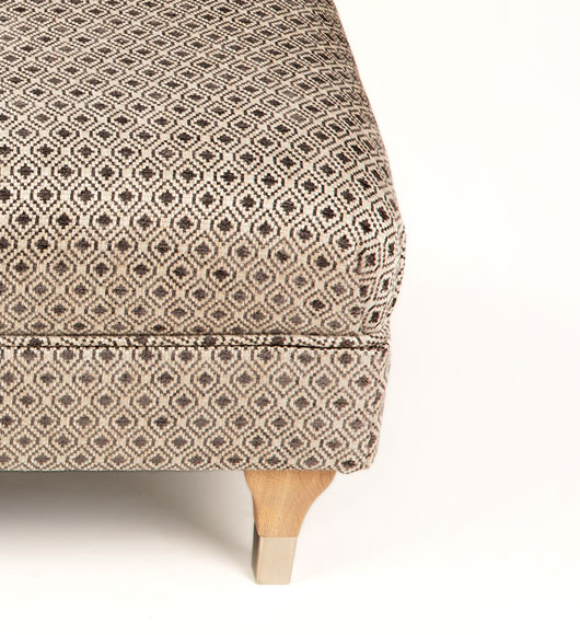 Michael Keehan Upholstery Handmade in Ireland - Lahinch Ottoman Romo