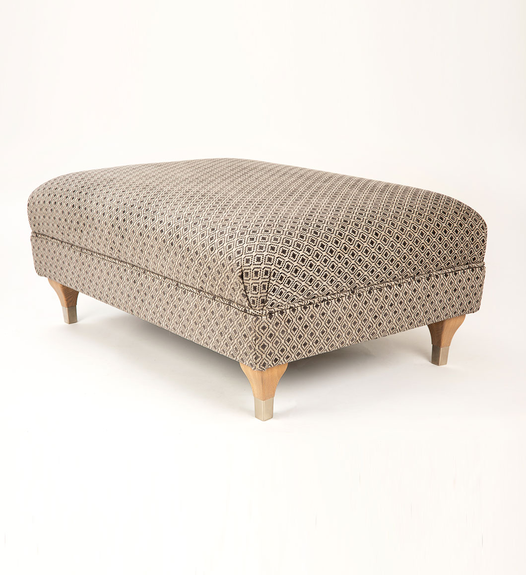Michael Keehan Upholstery Handmade in Ireland - Lahinch Ottoman Romo