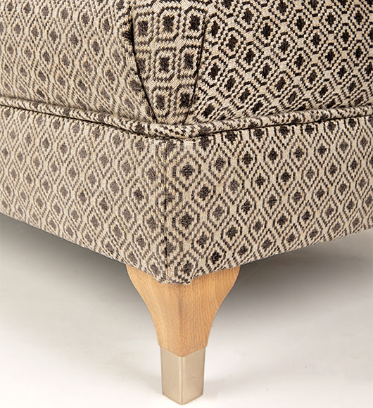 Michael Keehan Upholstery Handmade in Ireland - Lahinch Ottoman Romo